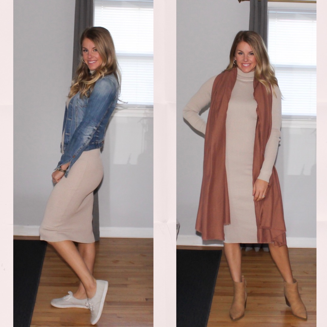 Simple Ways to Style Your Sweater Dress - Simple & Sweet